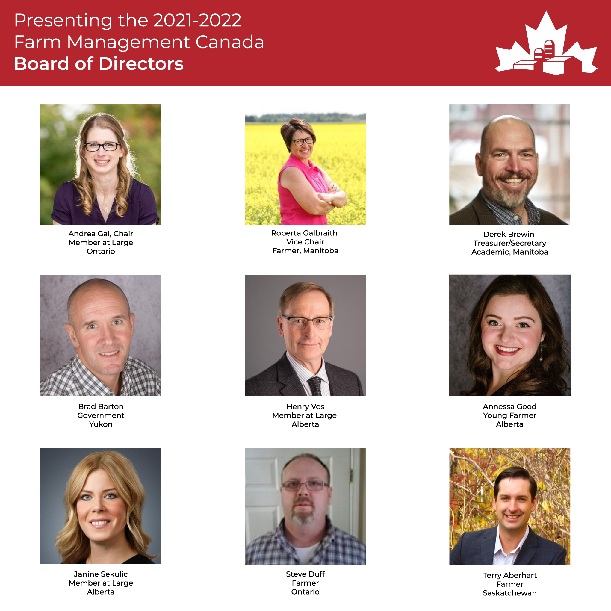 Farm Management Canada Welcomes New Directors, Thanks its Champions ...